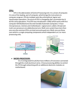 CPU and memory | DOCX