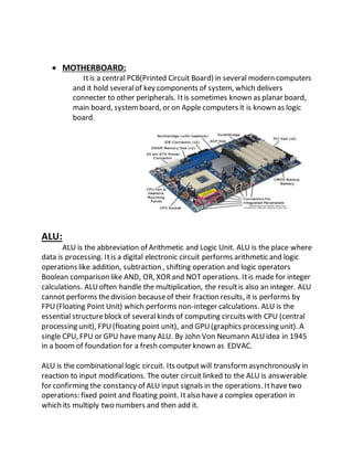CPU and memory | DOCX
