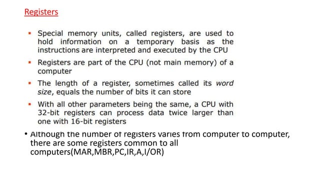 Cpu and memory | PPT