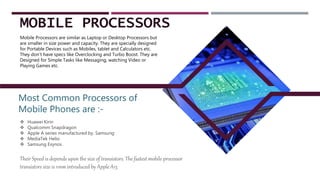 Microprocessor - History, Architecture and Importance | PPTX