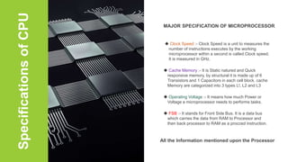 Microprocessor - History, Architecture and Importance | PPTX