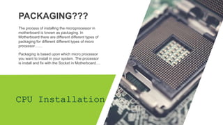 Microprocessor - History, Architecture and Importance | PPTX