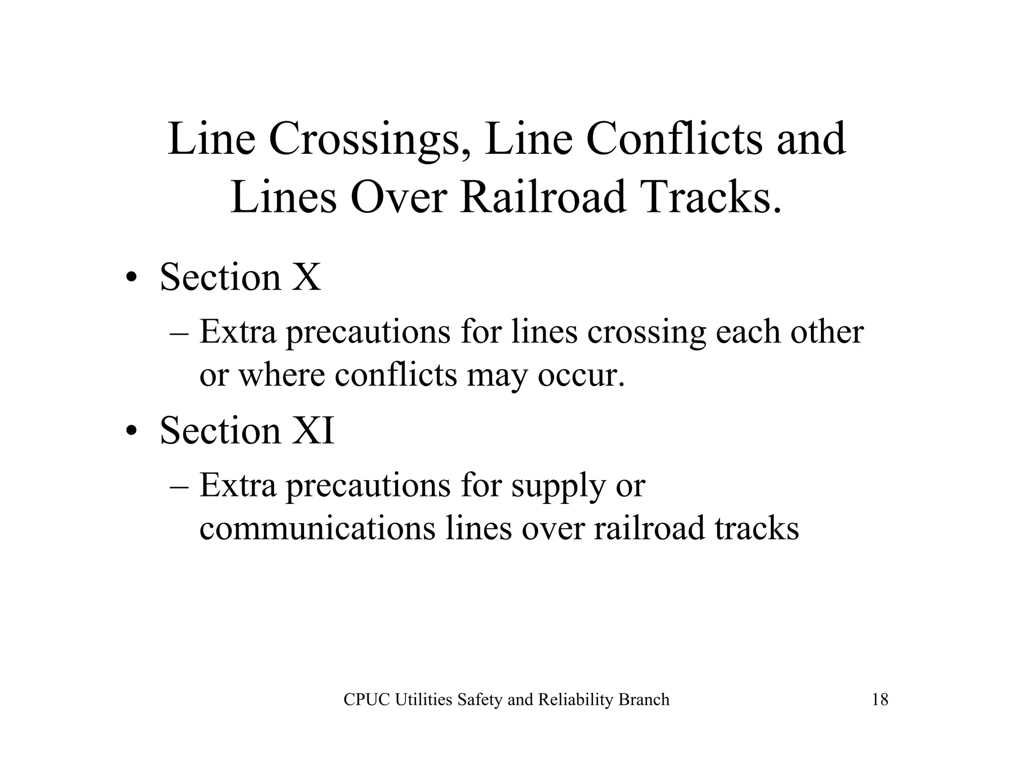 CPUC - General Orders 95, 128 & 165 | PDF