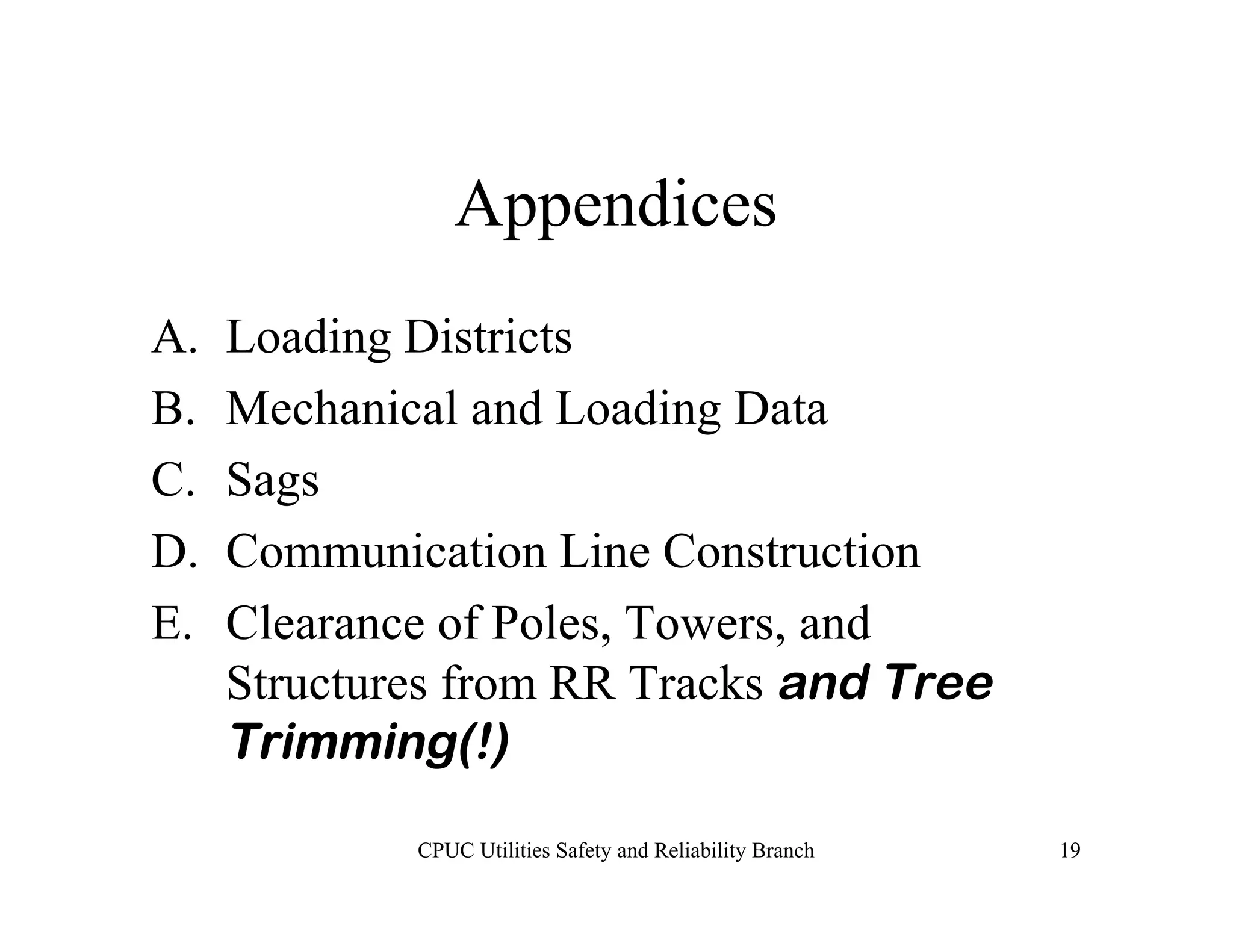 CPUC - General Orders 95, 128 & 165 | PDF