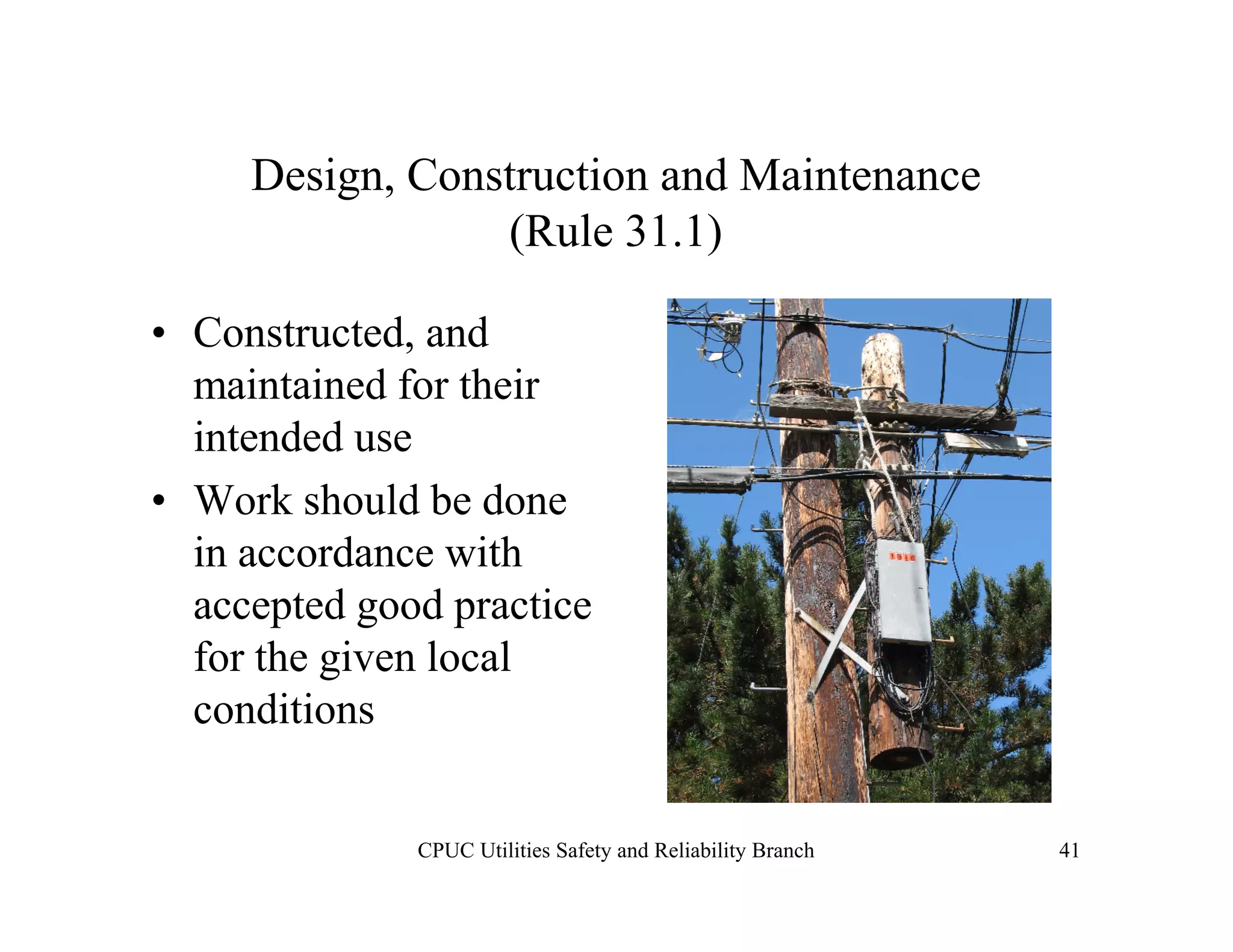 CPUC - General Orders 95, 128 & 165 | PDF