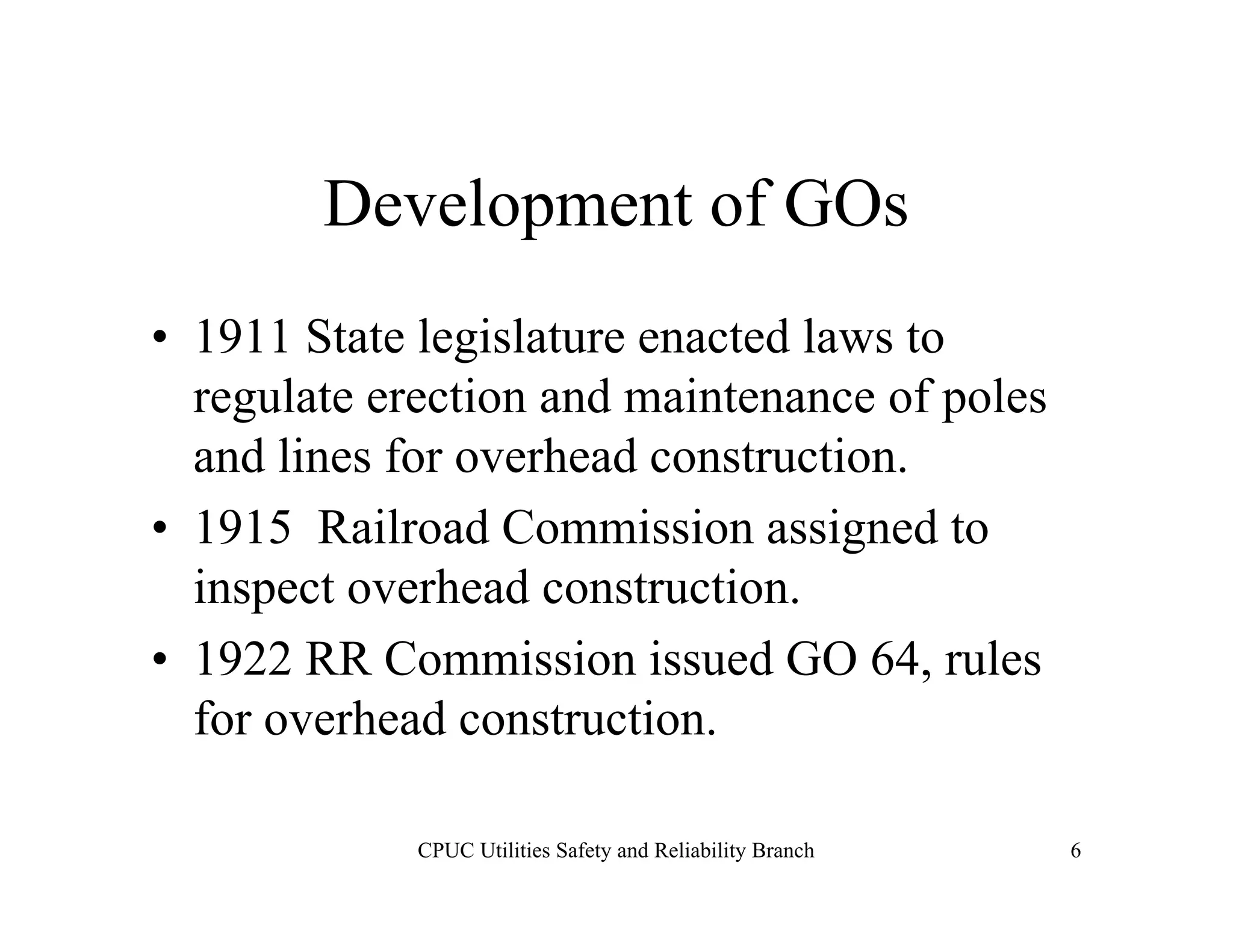 CPUC - General Orders 95, 128 & 165 | PDF