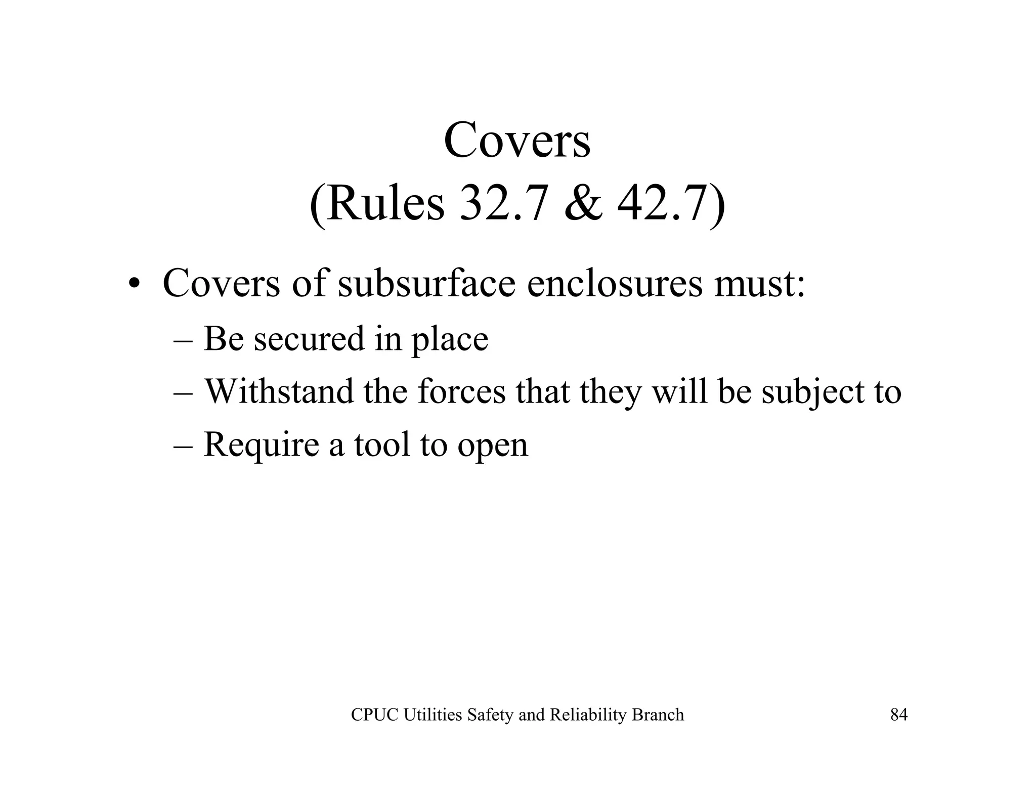 CPUC - General Orders 95, 128 & 165 | PDF