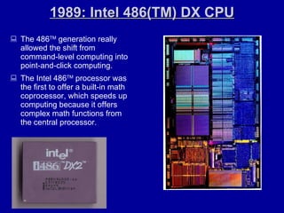 CPU HISTORY MUKUND | PPT
