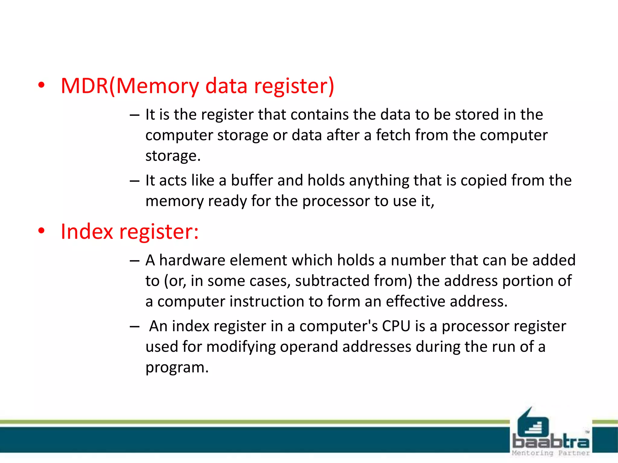 Cpu & its execution of instruction | PPTX