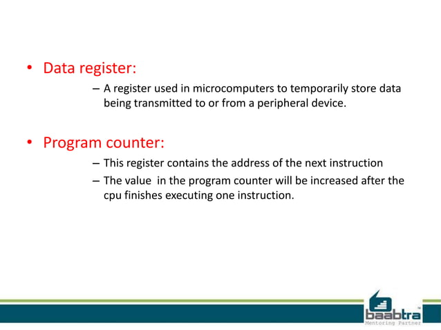Cpu & its execution of instruction | PPTX