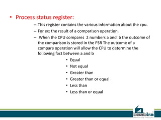 Cpu & its execution of instruction | PPTX