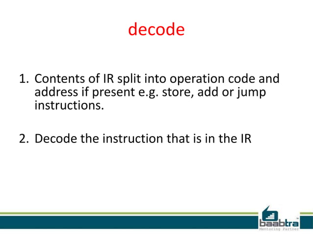Cpu & its execution of instruction | PPTX