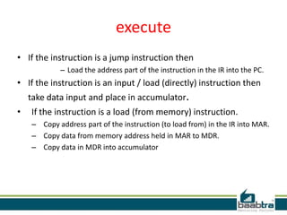 Cpu & its execution of instruction | PPT