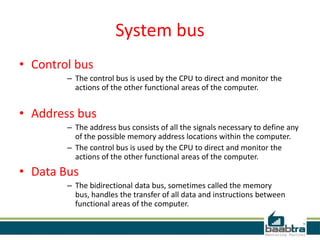 Cpu & its execution of instruction | PPTX