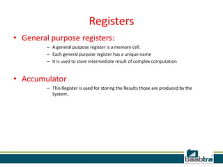 Cpu & its execution of instruction | PPTX