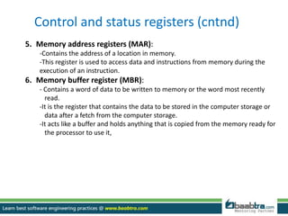 Cpu & its execution of instruction | PPTX