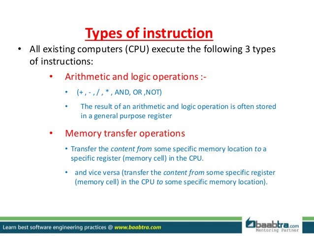 Cpu & its execution of instruction