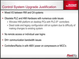 Central Process Utility Plant controls upgrade required 100% uptime ...