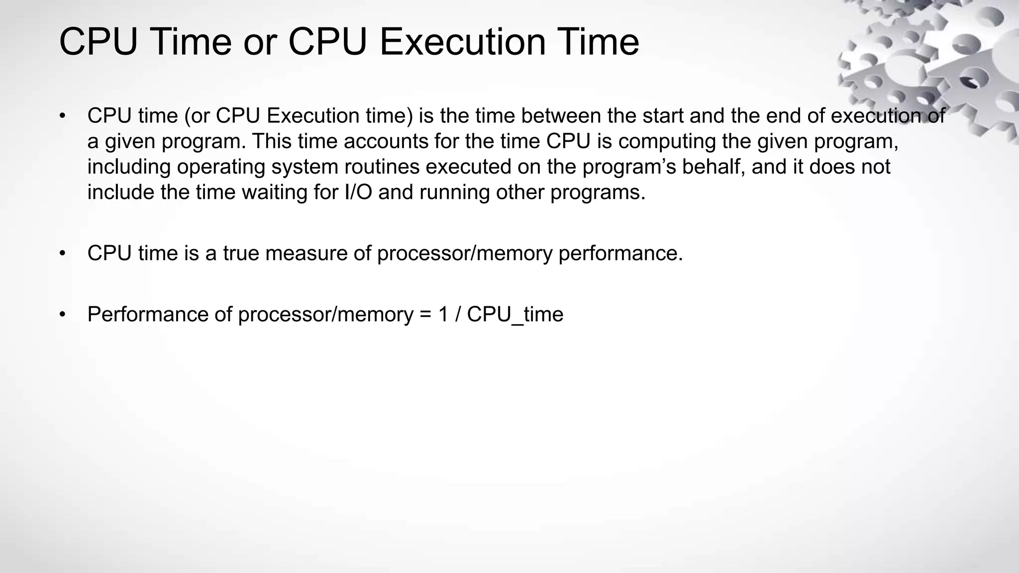 Cpu Performance Matrix Pptx