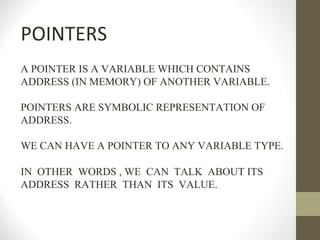 Arrays and Pointers | PPT