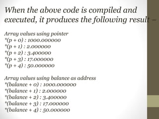 Arrays and Pointers | PPT