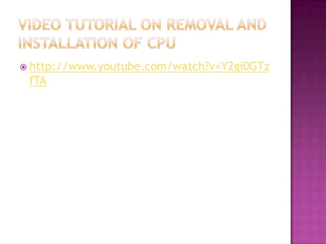 Cpu presentation | PPTX