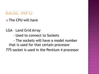 Cpu presentation | PPTX