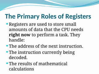Understanding CPU Registers: Roles and Functions in Computer ...