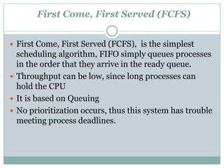 Cpu scheduling | PPTX