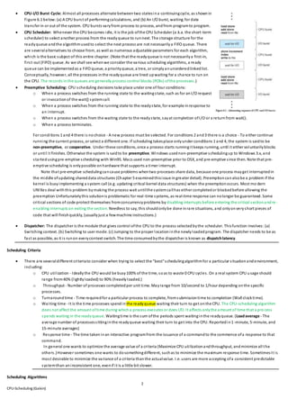 Cpu scheduling | PDF
