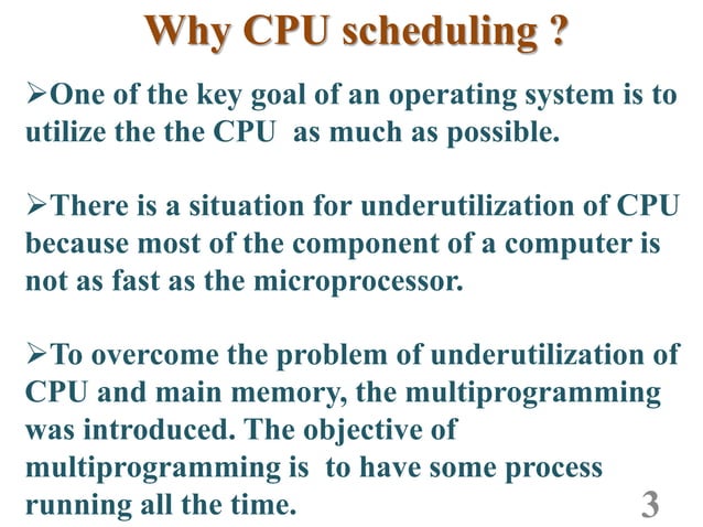 Cpu scheduling | PPTX