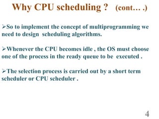 Cpu scheduling | PPTX