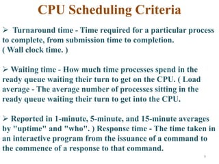 Cpu scheduling | PPTX