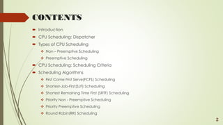CPU Scheduling | PDF