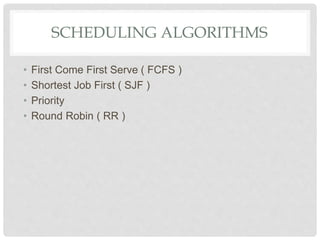 CPU Scheduling.pptx | Operating Systems | Computer Software and Applications