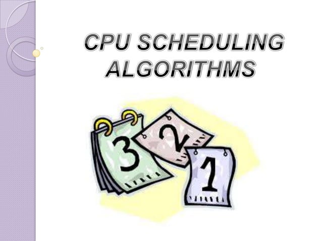 Cpu Schedule Algorithm | PPT