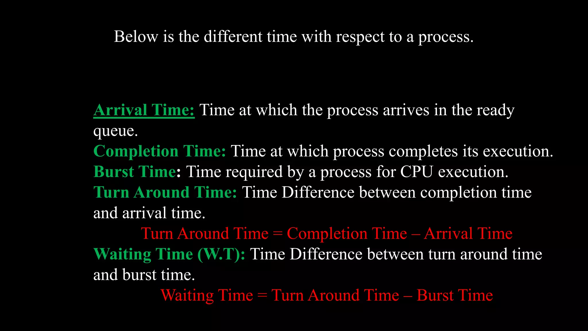 Cpu Scheduling Algorithm In Operating Systempptx 3803