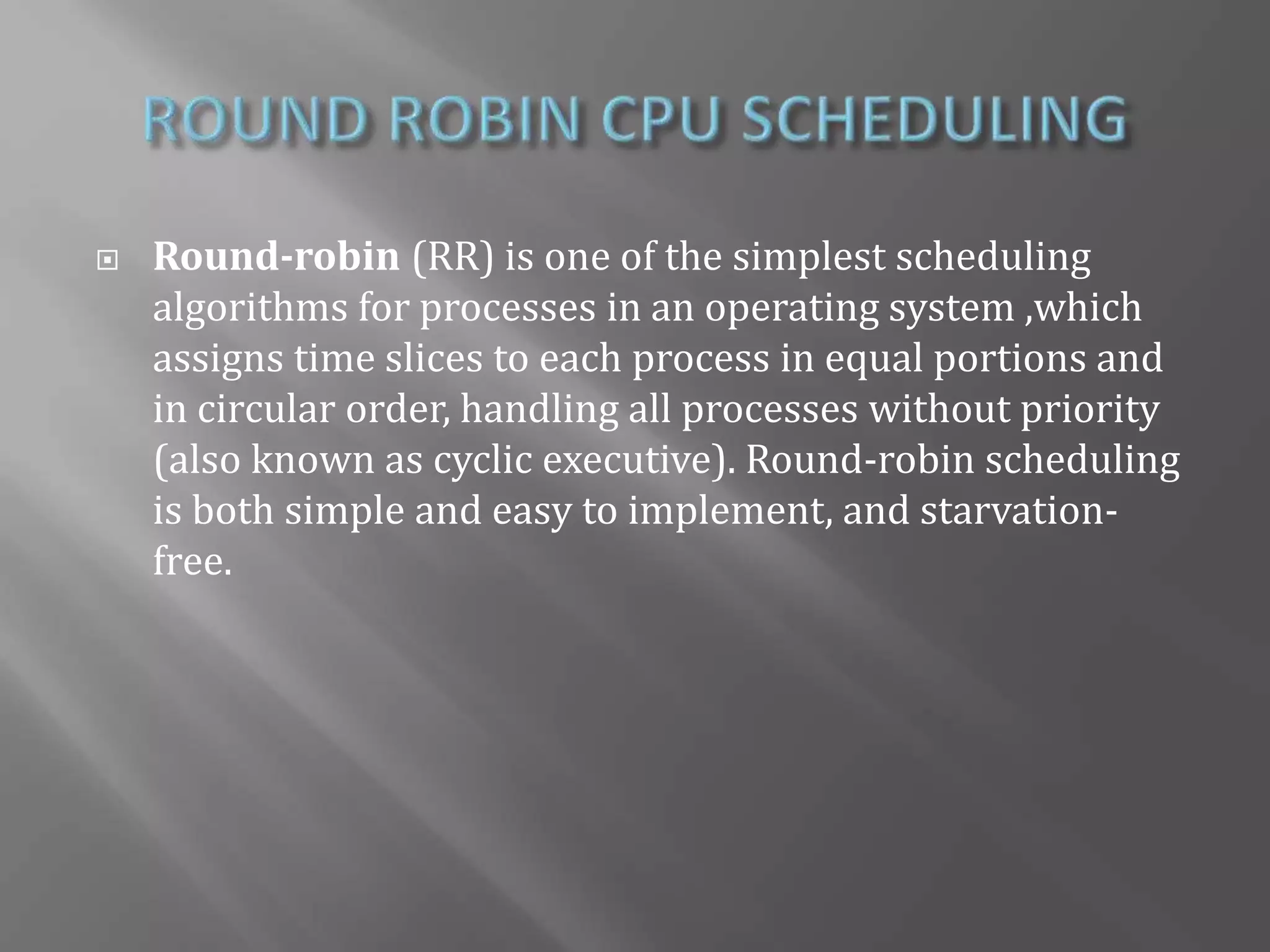 Cpu scheduling algorithm on windows | PPT Cpu scheduling algorithm on windows | PPT