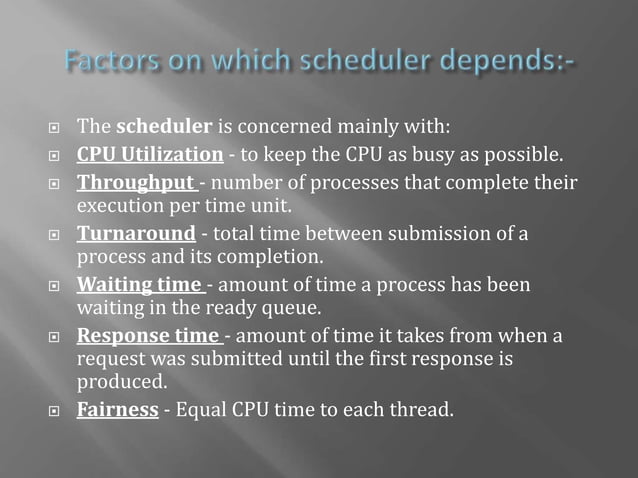 Cpu scheduling algorithm on windows | PPT Cpu scheduling algorithm on windows | PPT