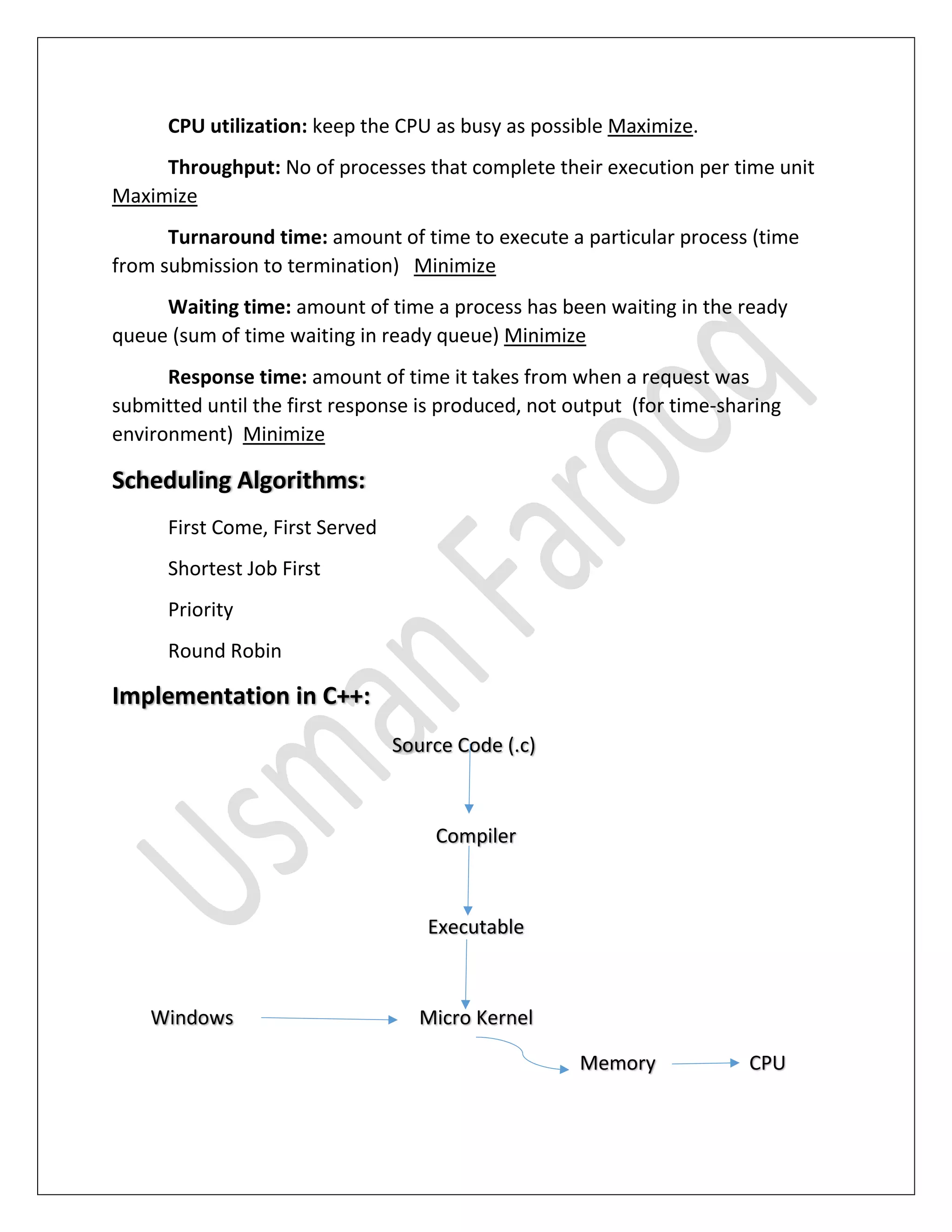 Cpu scheduling & process synchronizing | PDF