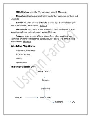 Cpu scheduling & process synchronizing | PDF