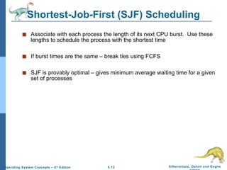 Cpu scheduling(suresh) | PPT | Operating Systems | Computer Software and Applications