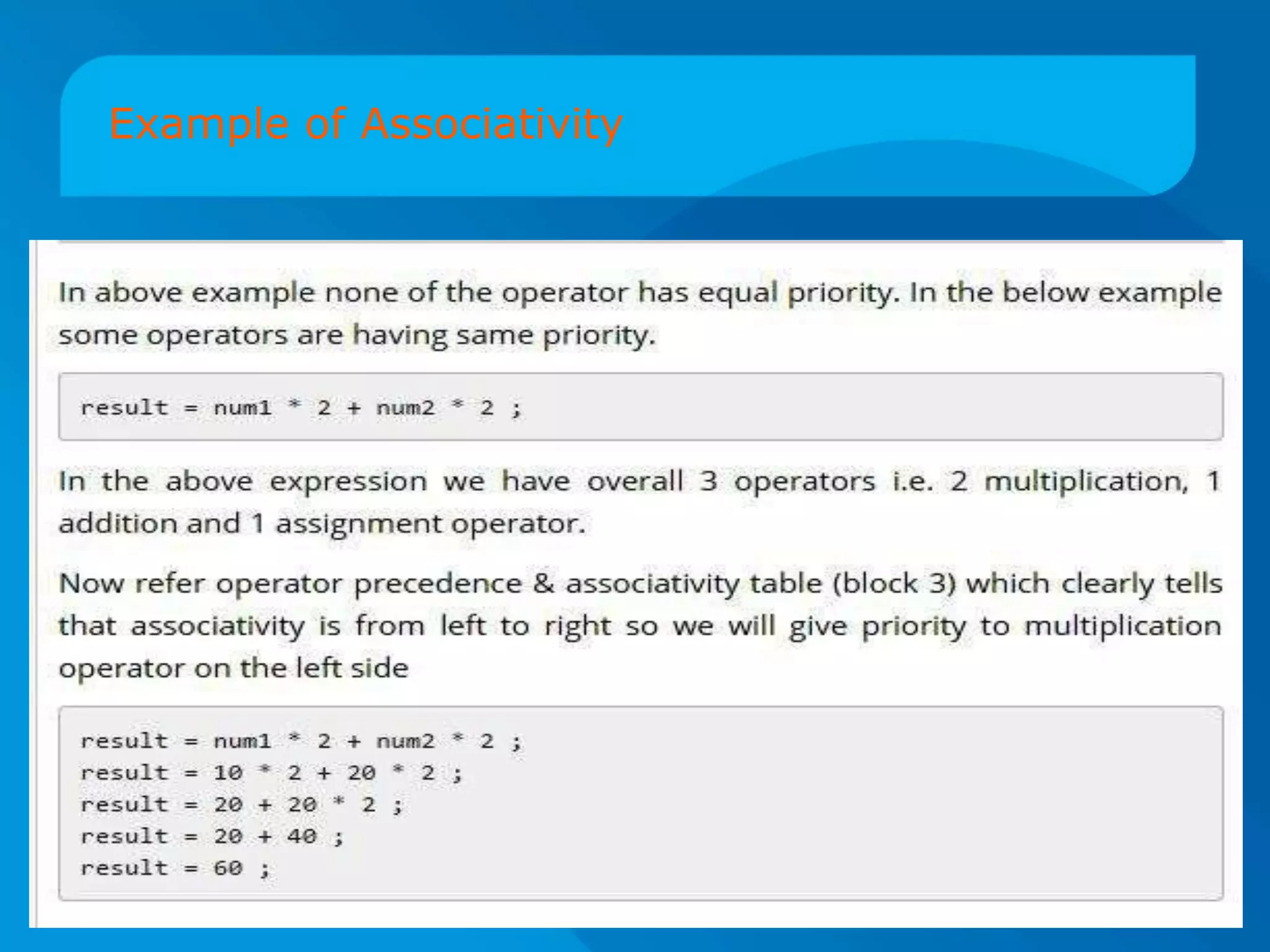 Type Conversion, Precedence and Associativity | PPTX