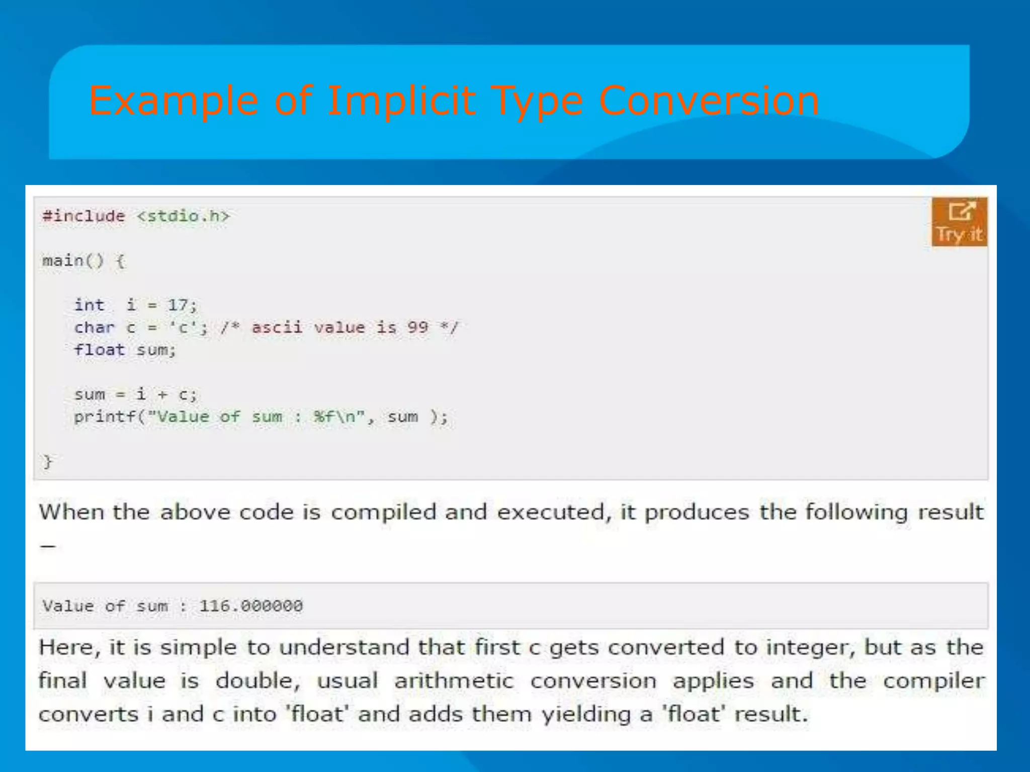 Type Conversion, Precedence and Associativity | PPTX