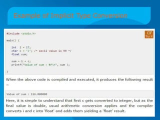 Type Conversion, Precedence and Associativity | PPTX