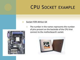 CPUs, Form Factor And Sockets | PPTX