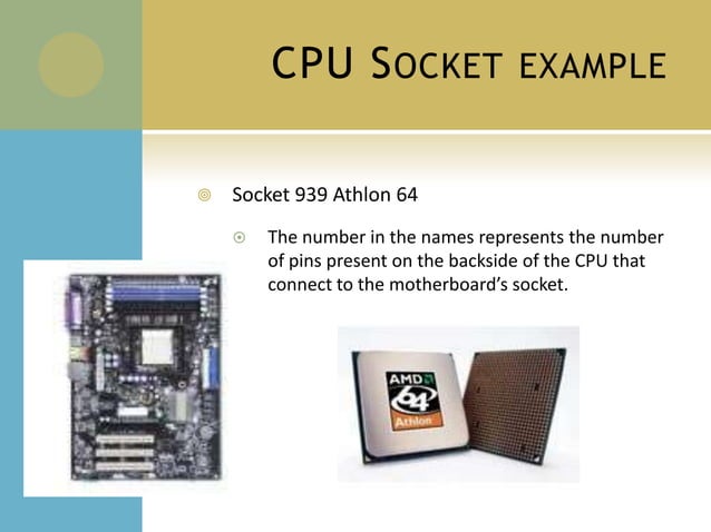 CPUs, Form Factor And Sockets | PPTX