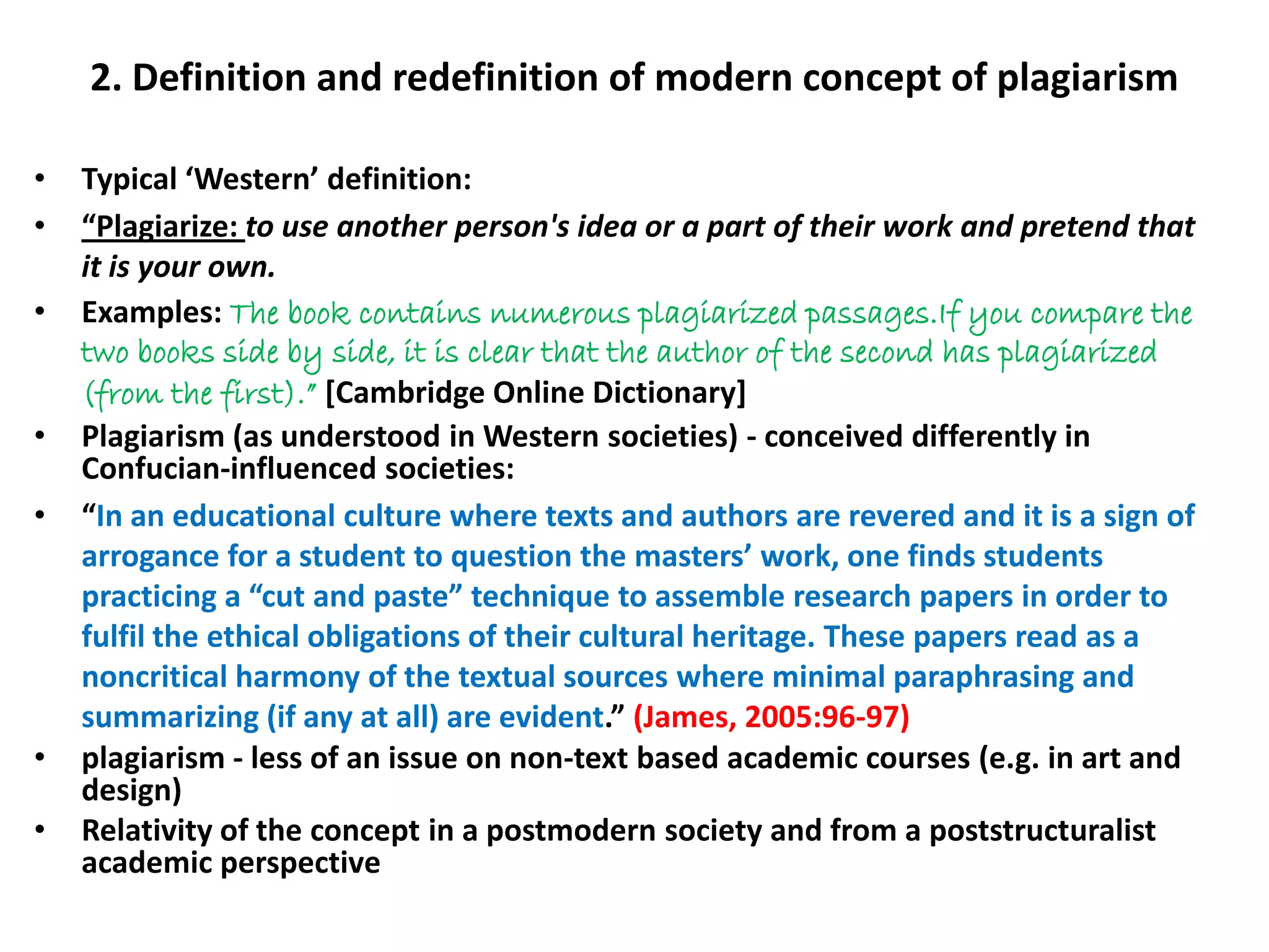 Plagiarism: awareness-raising strategies to improve writing practices of 'home' and ...
