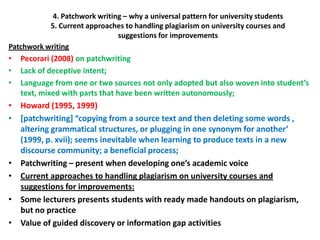 Plagiarism: awareness-raising strategies to improve writing practices ...