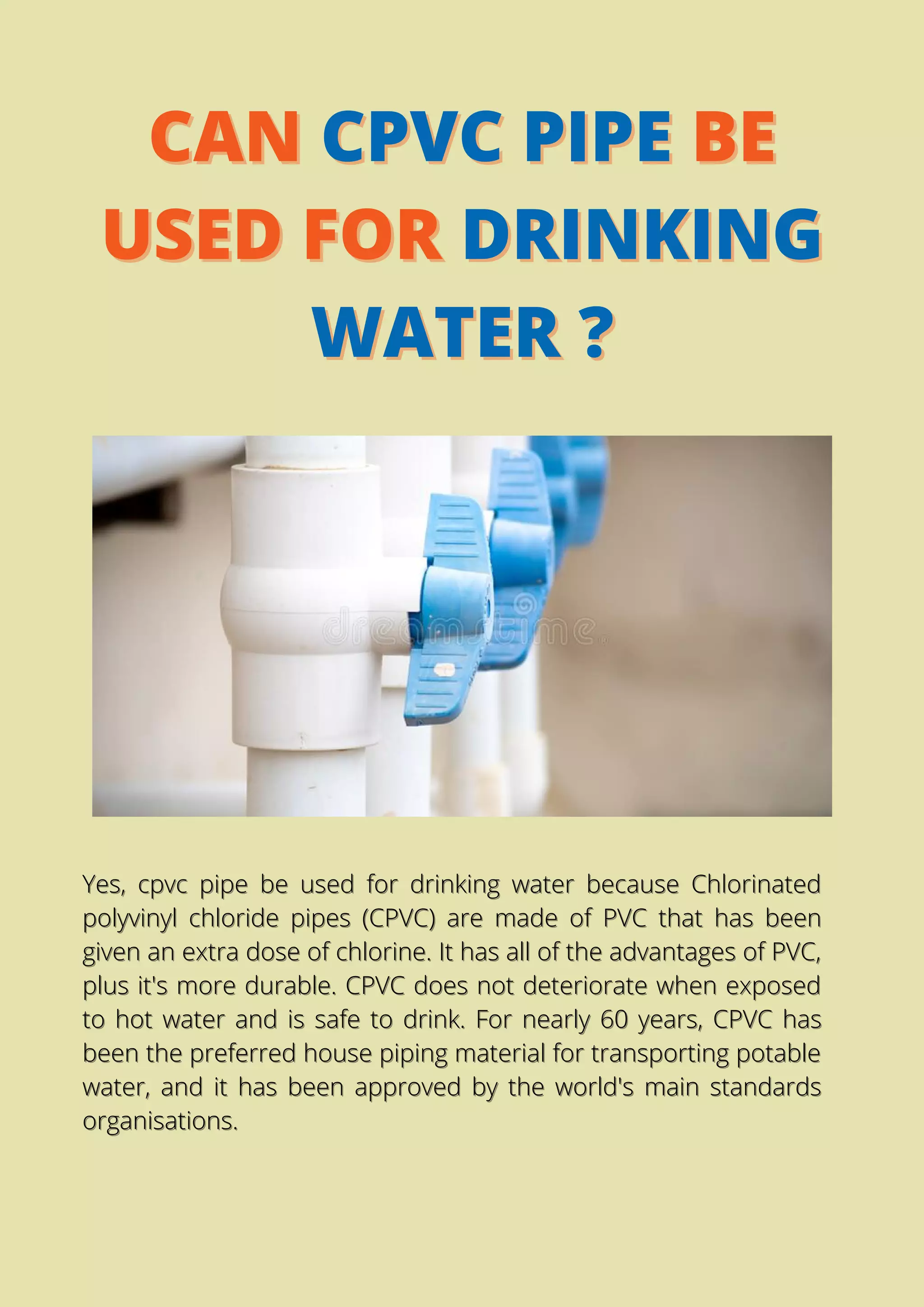 Cpvc pipes | PDF | Chemistry | Science